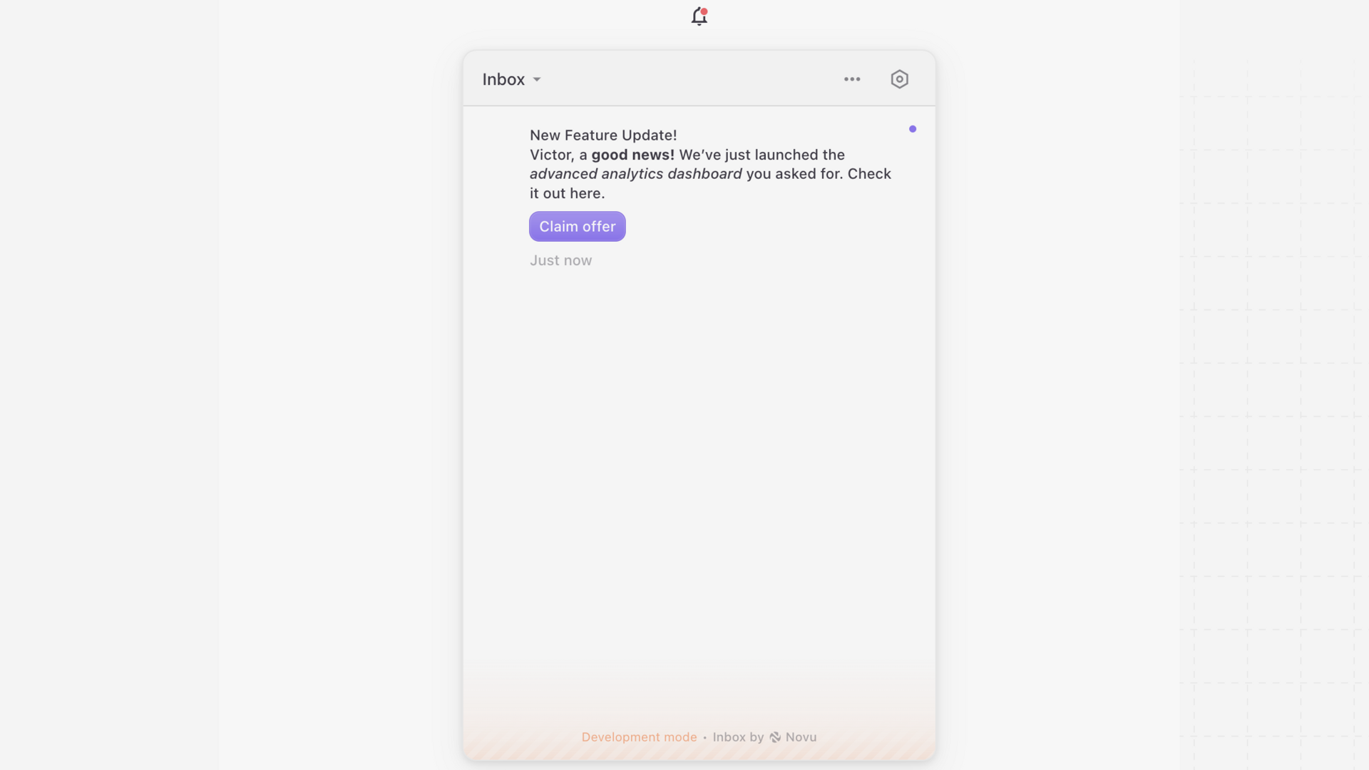 HTML in Notifications | Novu Documentation