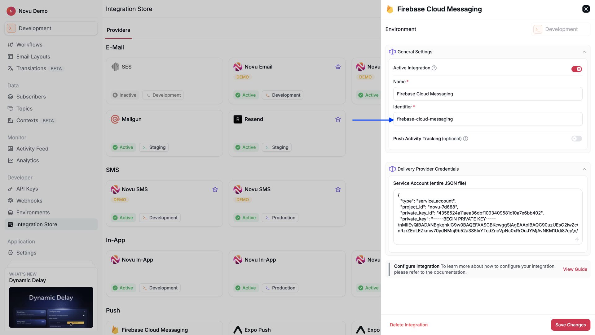 Push Novu Documentation