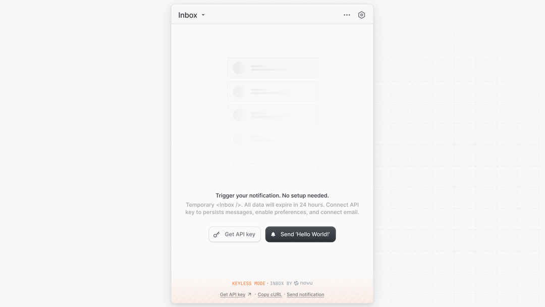Set up the Inbox | Novu Documentation