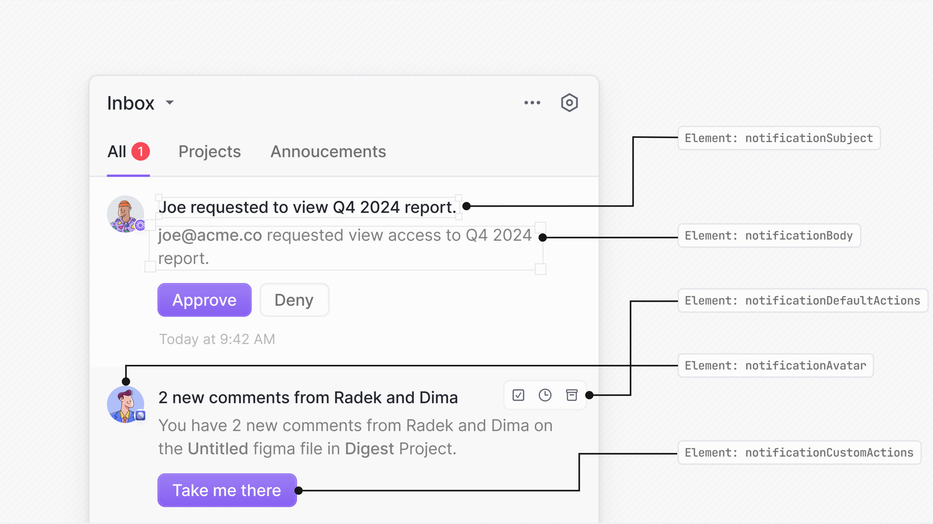 Customize Notification Items | Novu Documentation