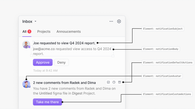 Customize Notification Items | Novu Documentation