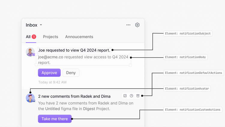 Customize Notification Items | Novu Documentation