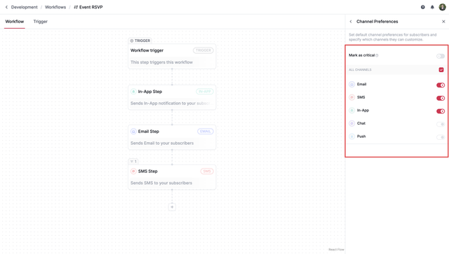 Preferences | Novu Documentation
